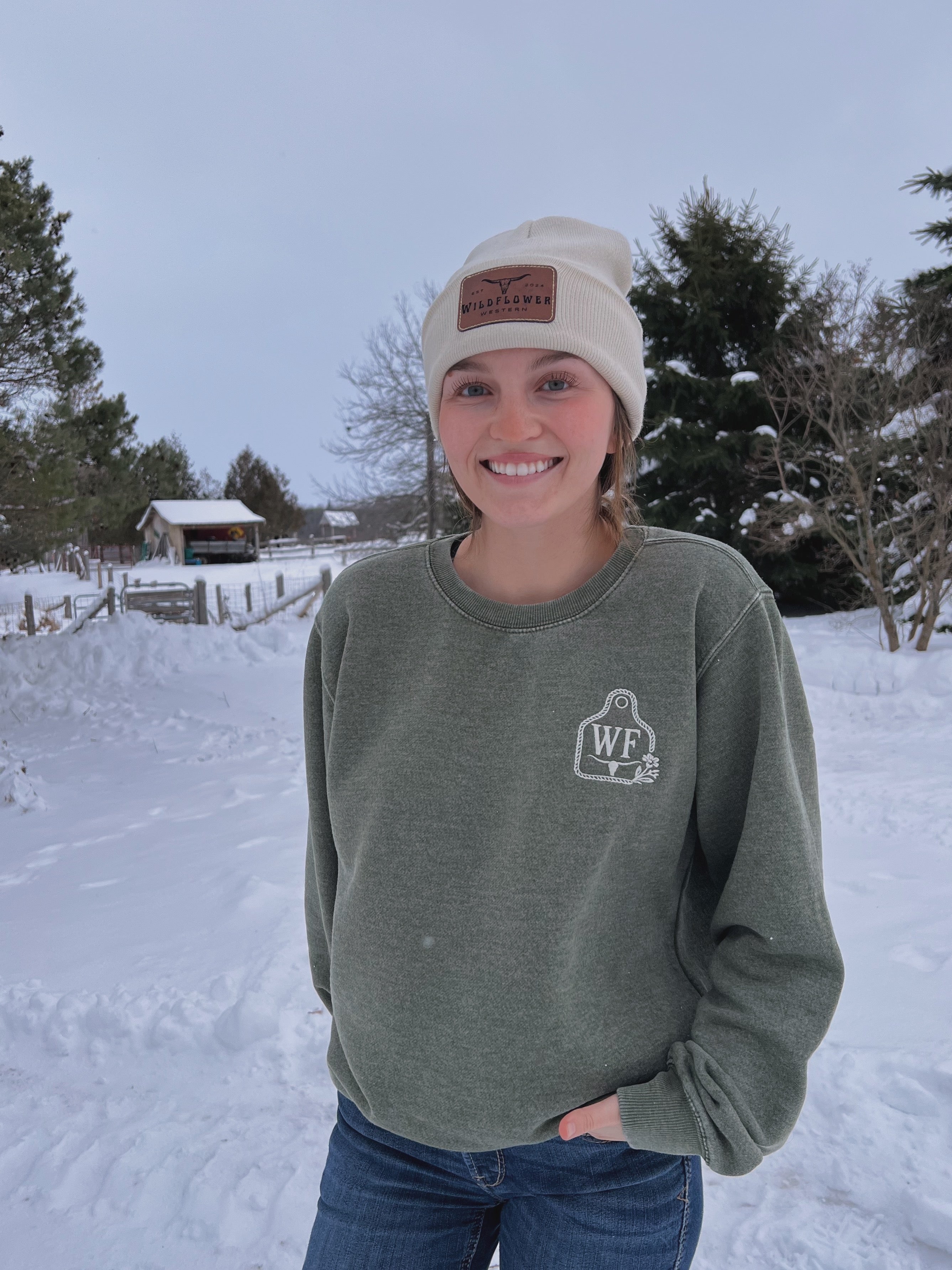 Vintage Cow Tag Crewneck – Wildflower Western